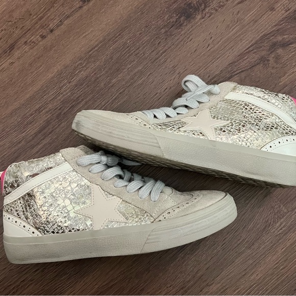 ShuShop | Shoes | Shu Shop Womens Paulina Star Snake Print Gold Pink Hi ...